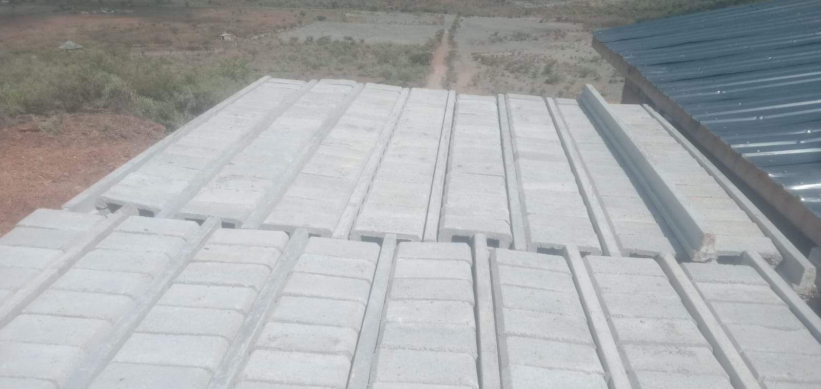 Case study at shams Camp: Beam and block floor slab installation ...