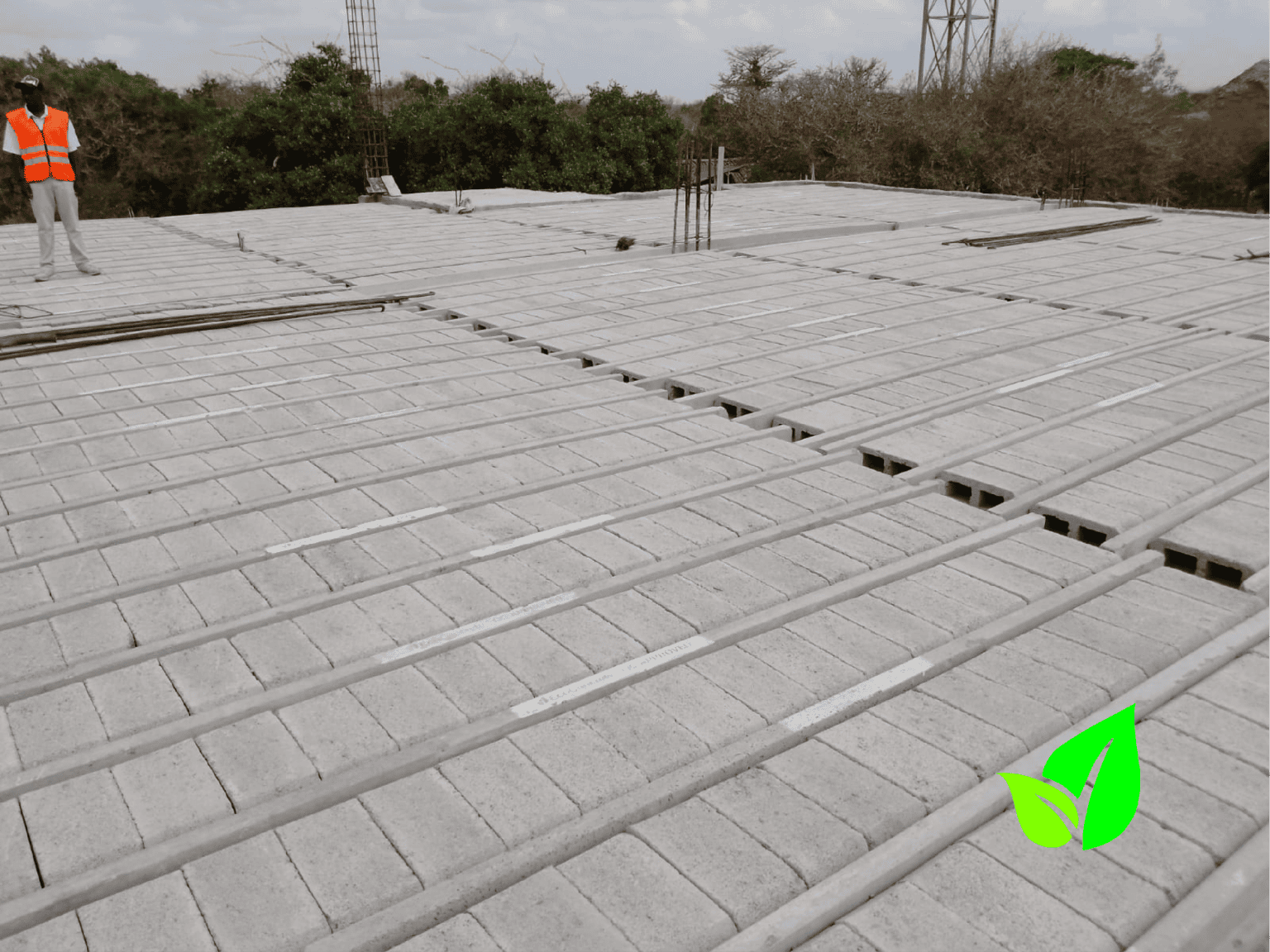 Beam & Block slab installation in Kinanie - EcoConcrete Kenya Beam ...