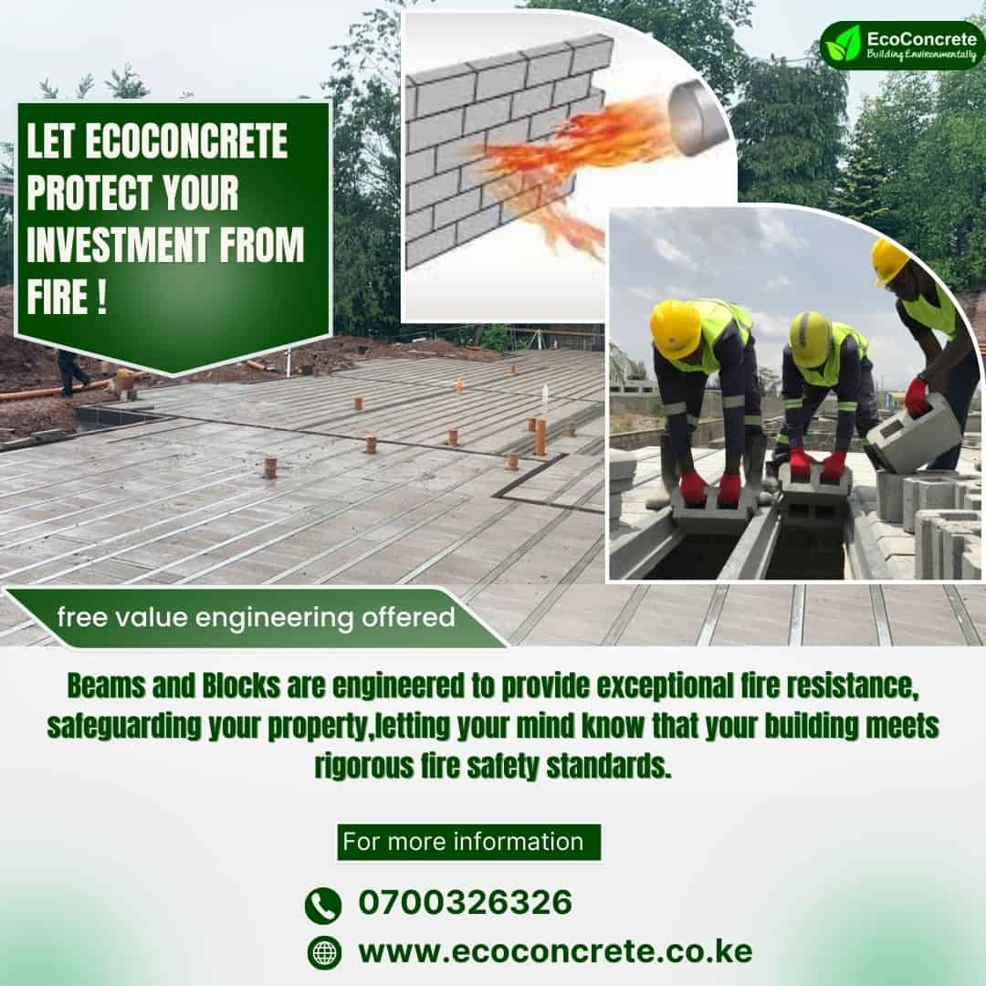 Fire Resistance - EcoConcrete Kenya